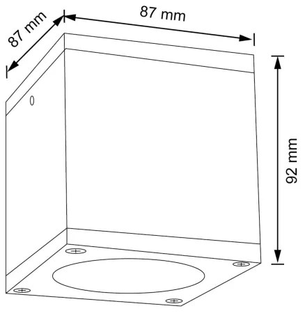 Venkovní nástěnné svítidlo MORRIS 1xGU10/35W/230V IP54