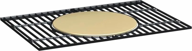 Avenberg Multifunkční BBQ gril Genius + litinový rošt + tál + pizza kámen, 70 x 103 x 105 cm