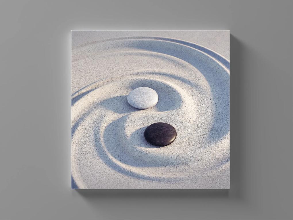Liox Obraz jin jang v písku Rozměr: 100 x 100 cm