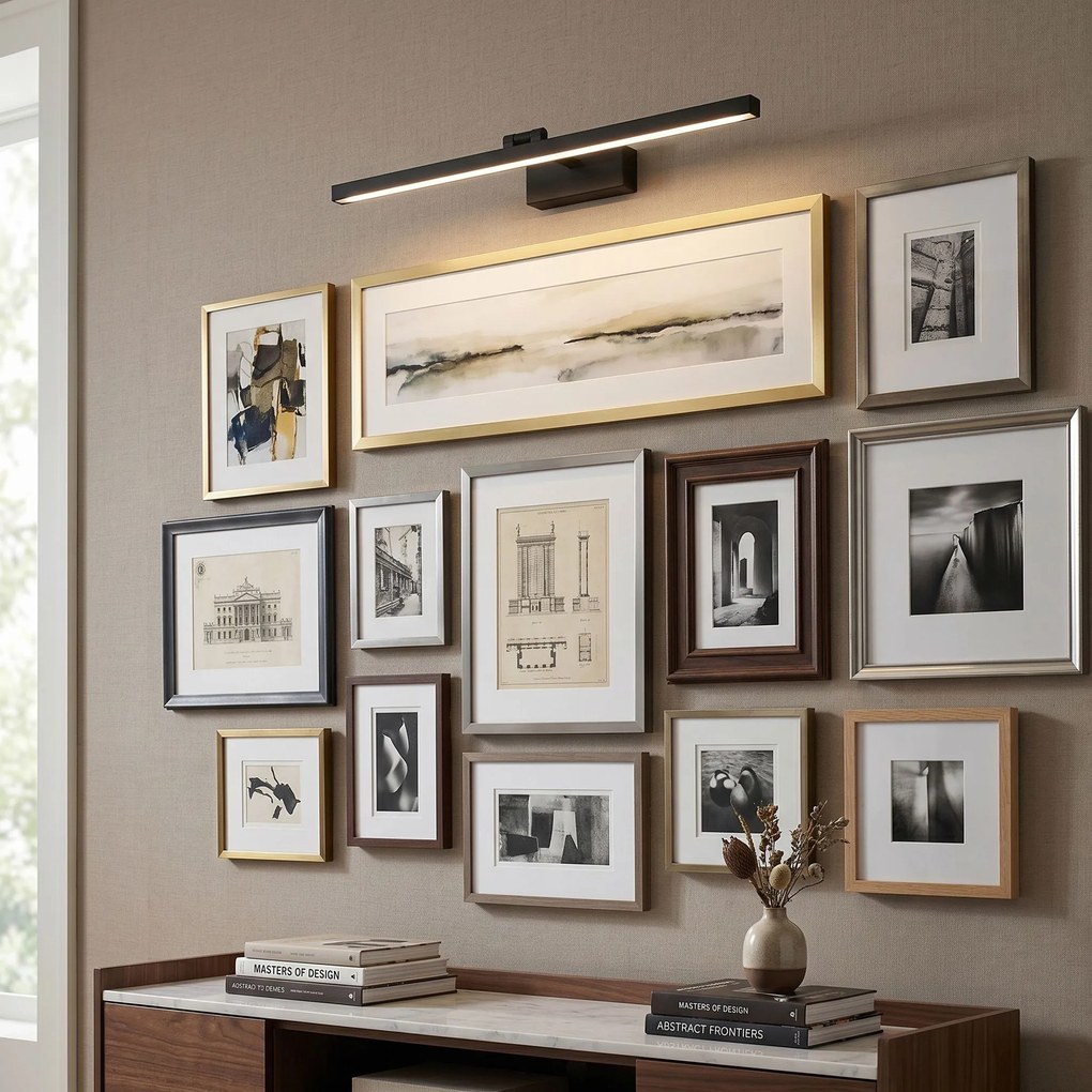Toolight Rea, Koupelnové nástěnné LED svítidlo APP1868-1W 80 cm Black, OSW-66024