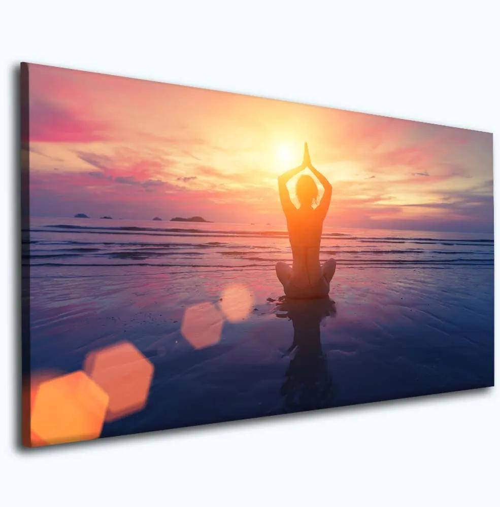 Obraz na plátně jóga Velikost (šířka x výška): 80x45 cm