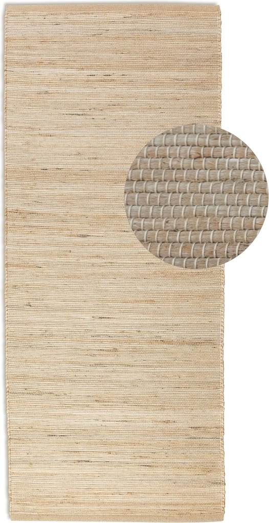 Hanse Home, Běhoun Handloom 105961 Dhaka Beige, 80x200, béžová, chodba / předsíň