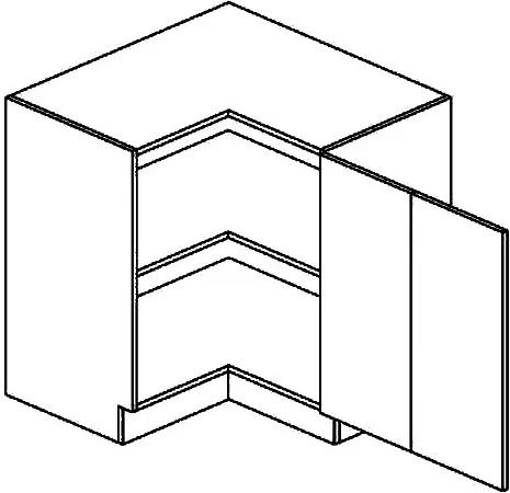 CASARREDO DRPP d. skříňka rohová PREMIUM 80x80 cm hruška