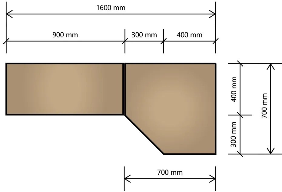 AKČNÍ SET Regálový systém MB-SH01 a MB-SH03 | 2 díly | 1600 x 700 x 1800 mm