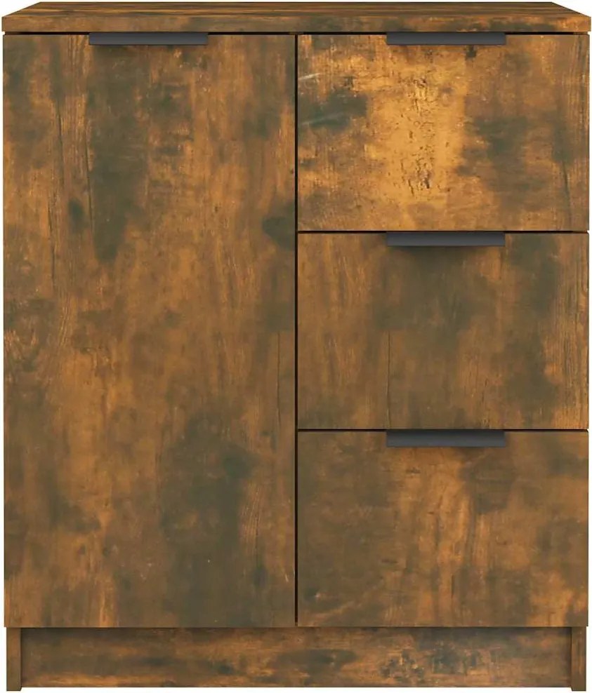 Příborníky 2 ks kouřový dub 60 x 30 x 70 cm kompozitní dřevo 3115793