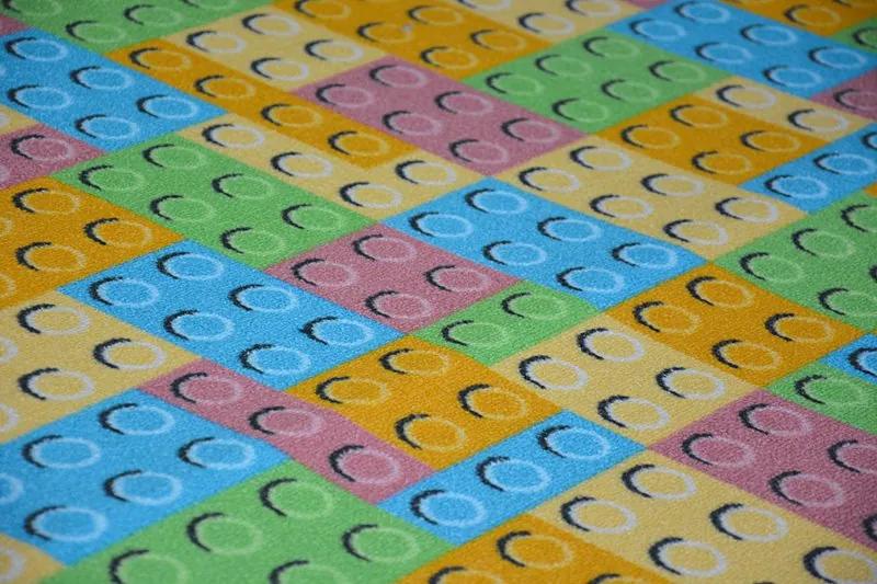 MAXMAX Dětský koberec LEGO kostičky | BIANO