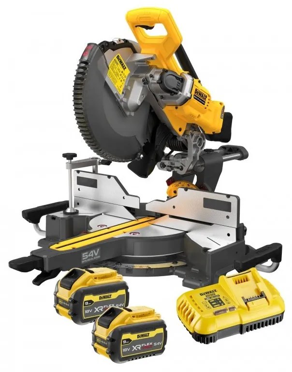 Aku Pokosová pila DeWALT 54V FLEX VOLT 2X 9AH + Baterie a nabíječka