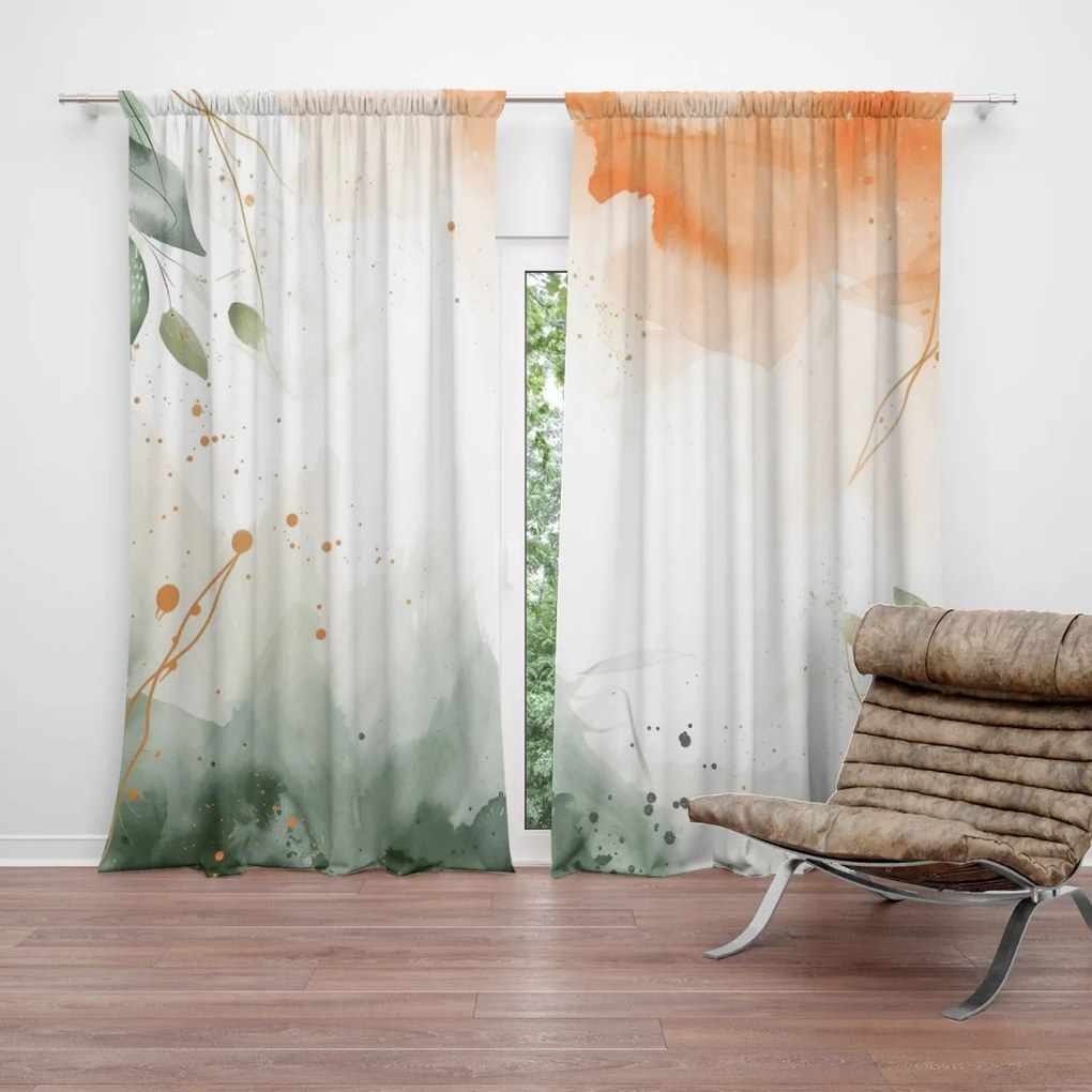 Sablio Závěs Lesní mlha: 2ks 140x250cm