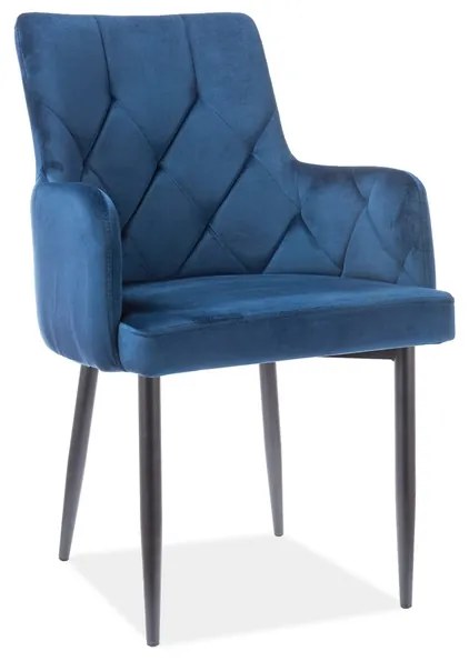 Jídelní židle RICARDO B Velvet, 55x84x44, bluvel 86