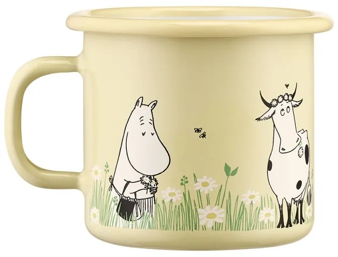Hrnek Moomin Meadow 0,25l, smalt / žlutý