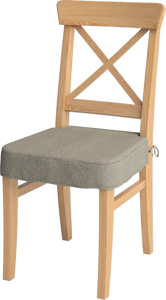 Sedák na židli IKEA Ingolf barva béžová látka pletený vzor