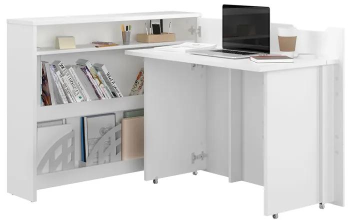 Pracovní stůl Concept Work CW-01, Barva: bílá, Strana: pravá