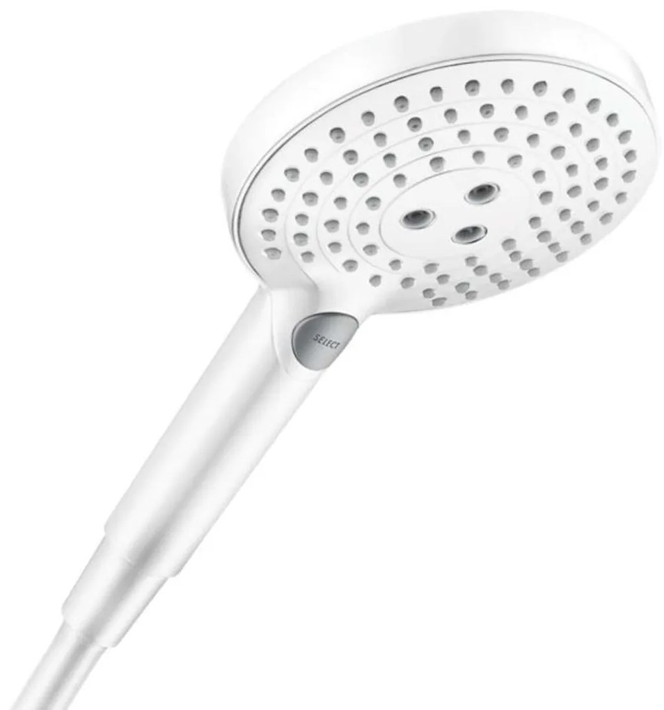 Hansgrohe Raindance Select S - Sprchová hlavice, 3 proudy, EcoSmart+, matná bílá 26516700
