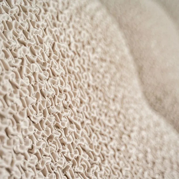 Bielastické potahy MODULO béžové  opěrný polštář S (60-90 cm x 50-80 cm)