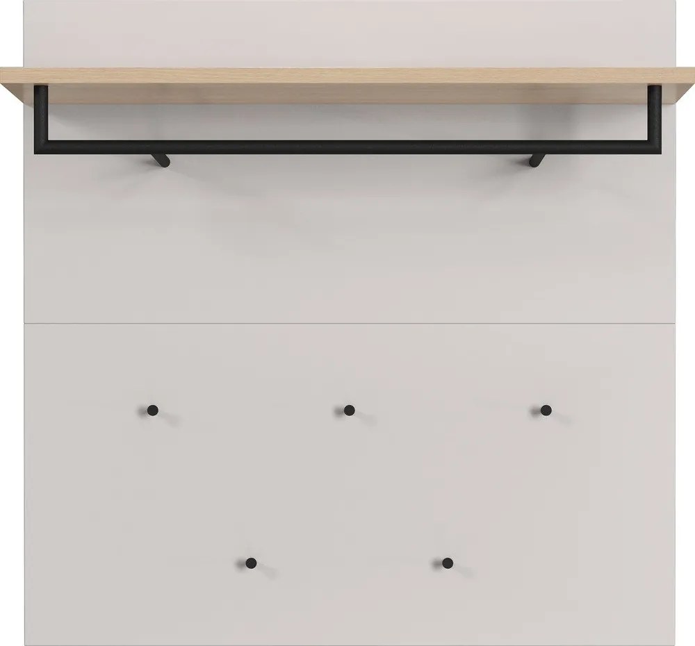Šedobéžová/ve světle přírodní barvě předsíňová sestava 96x95x30 cm Cormano – Germania