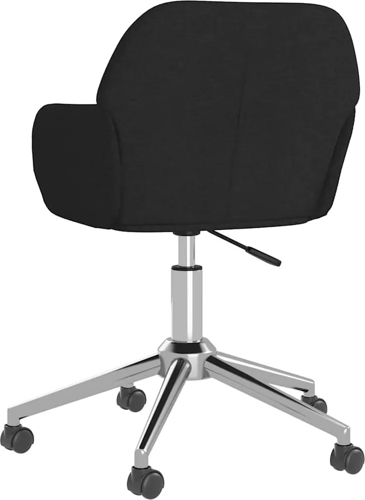 Otočné jídelní židle 2 ks černé textil 3103094