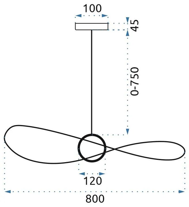 Toolight - LED stropní lamelové svítidlo 80cm APP210-3CPR, černá, OSW-08476