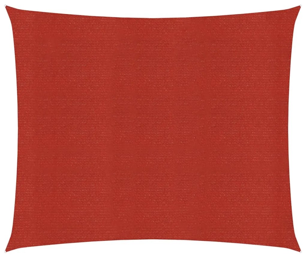 vidaXL Stínící plachta 160 g/m² červená 2,5 x 3 m HDPE