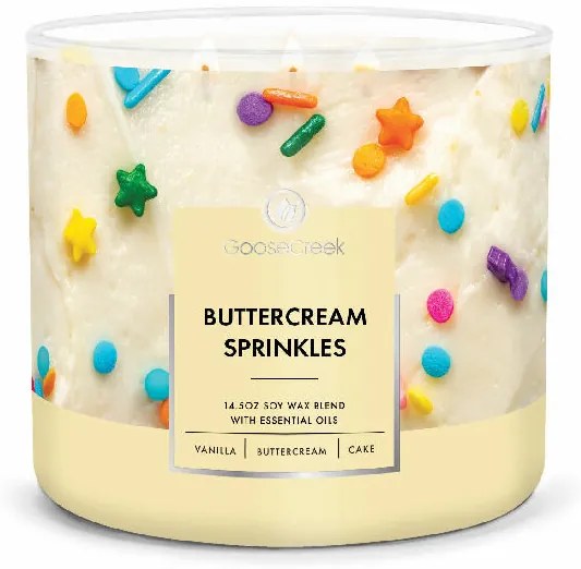 Svíčka 0,41 KG BUTTERCREAM SPRINKLES, aromatická v dóze, 3 knoty|Goose Creek