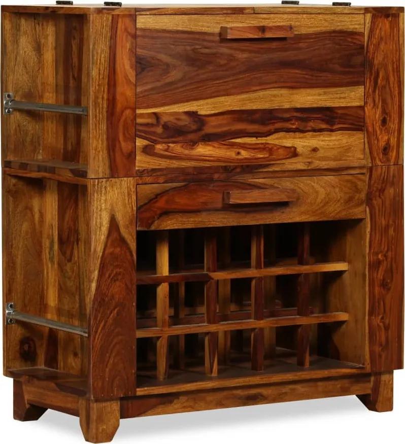 vidaXL Barová skříňka z masivního sheeshamového dřeva, 85x40x95 cm [243948]