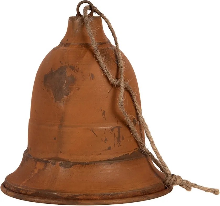 Rustikální rezavý závěsný zvonek Bell Rust L - Ø 25*28 cm