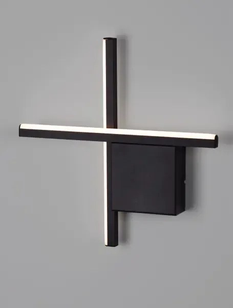 Designové nástěnné svítidlo Cross 30 černá
