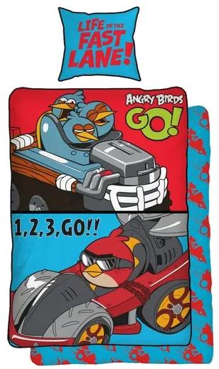 Jerry Fabrics Povlečení Angry Birds 008 - 140x200, 70x90, 100% bavlna