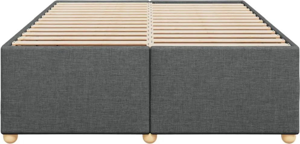 Rám postele bez matrace tmavě šedý 160 x 200 cm textil 3284744