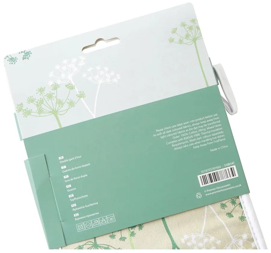 Dvojitá kuchyňská chňapka Cow Parsley – Premier Housewares