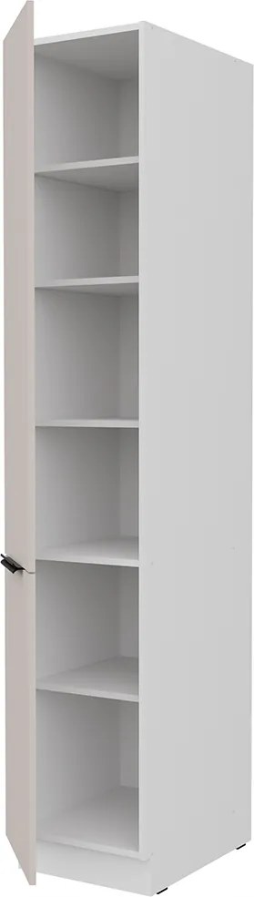 COMO | vysoká skříňka 40 DK-210 2F potravinová s policemi | 40 cm | bílá/kašmír