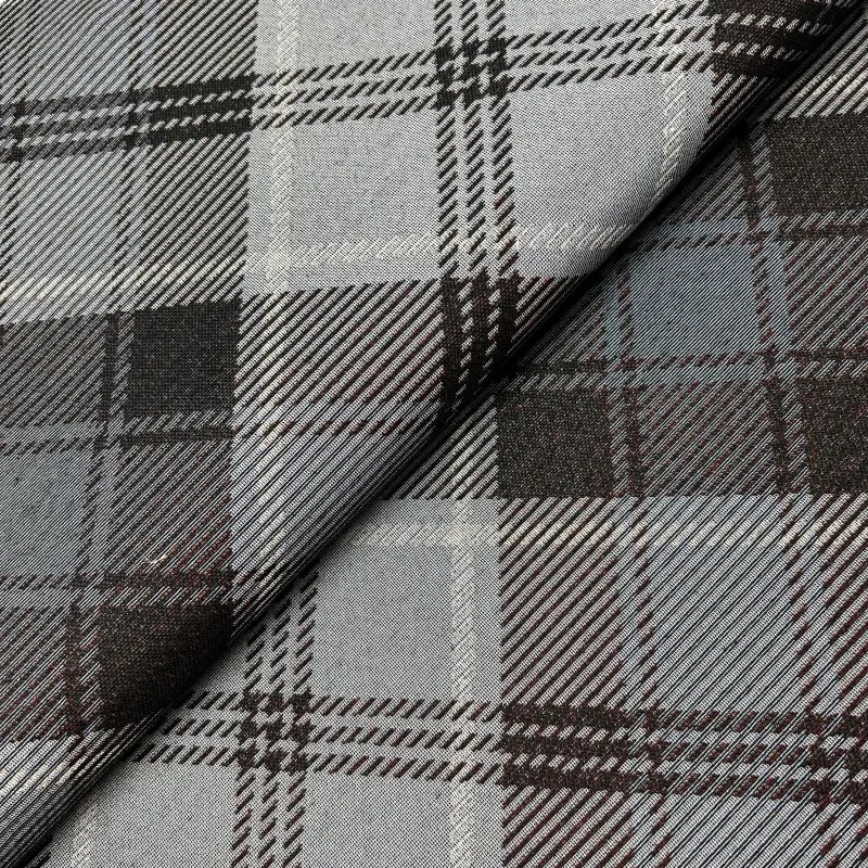 Ervi povlak na polštář Gobelínový - Tradiční šedý tartan, různé rozměry