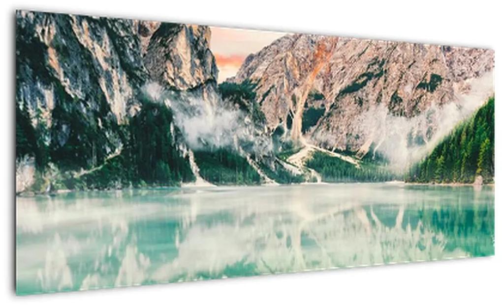 Panorama jezera - obraz (100x40cm)