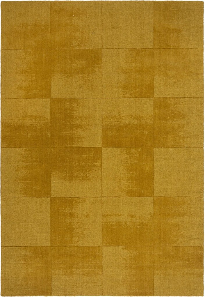 Flair Rugs, Kusový koberec Demi Check Ombre Yellow, 200x290, žlutá, ložnice