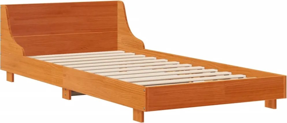 Postel bez matrace voskově hnědá 75 x 190 cm masivní borovice 3306446
