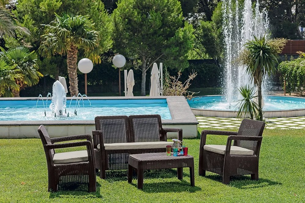 Zahradní set KETER TARIFA Lounge set - hnědá / béžová