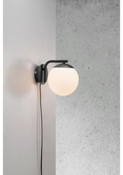 Nordlux - Nástěnná lampa GRANT 1xE14/40W/230V černá