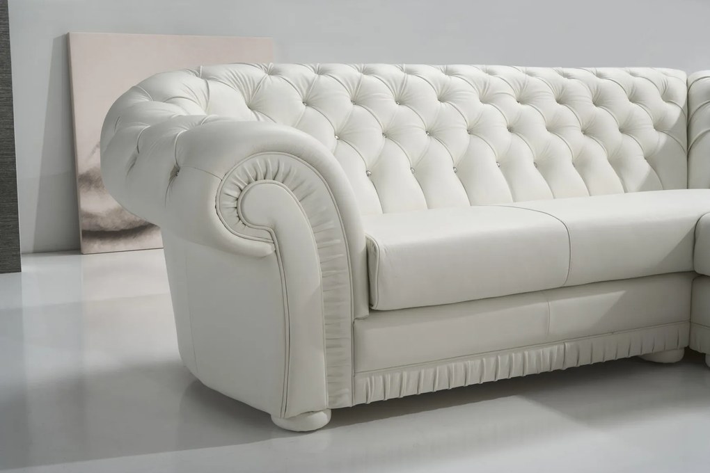 POLYFORMITALIA Luxusní sedačka CARDIFF Provedení: 2-místná, Vzorník kůží: Spessorato D733 cenere