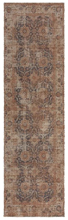 Ručně tkaný běhoun s příměsí juty v přírodní barvě 60x230 cm Miley – Flair Rugs
