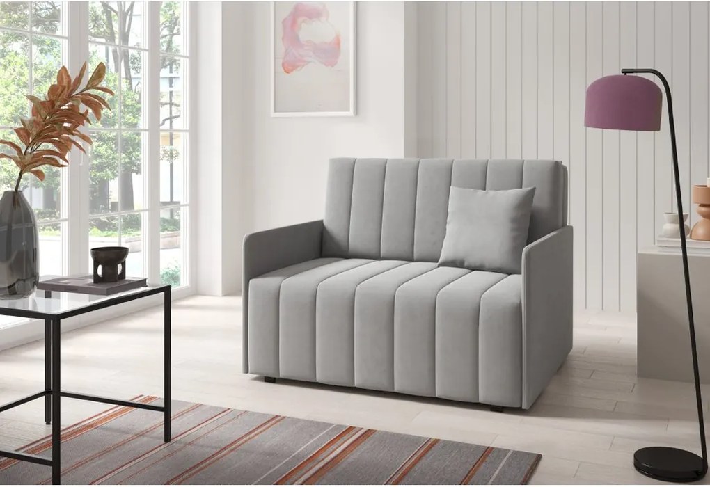 Eka Pohovka NERO II, 120 cm Barva látky: Světle šedá (Kronos 53)