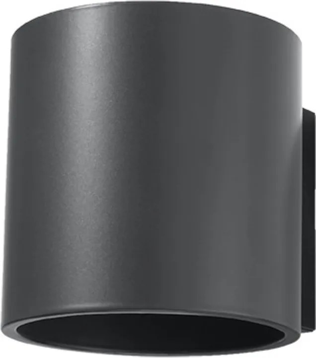 Sollux Lighting Nástěnná lampa ORBIS 1 antracitová