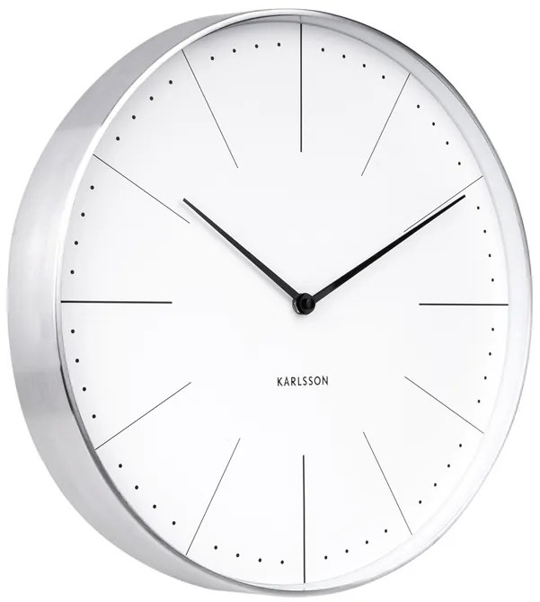 Designové nástěnné hodiny 5681wh karlsson 38cm