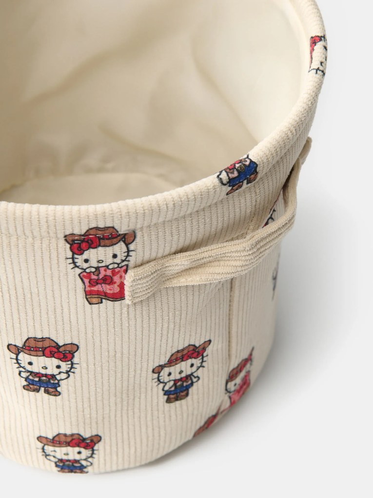 Sinsay - Dekorativní úložný koš Hello Kitty - krémová