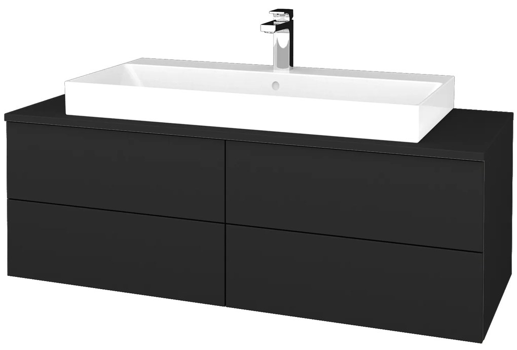 Dřevojas Koupelnová skříňka MODULE SZZ4 120 Varianta: N03 Graphite / N03 Graphite