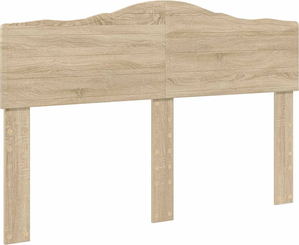 Rám postele s čelo Sonoma dub 140 x 190 cm Kompozitní dřevo 3413195