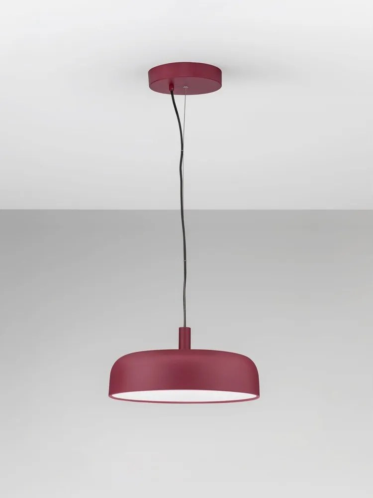 Vínové hliníkové LED stmívatelné závěsné svítidlo ø 40 cm Noelia – Nova Luce