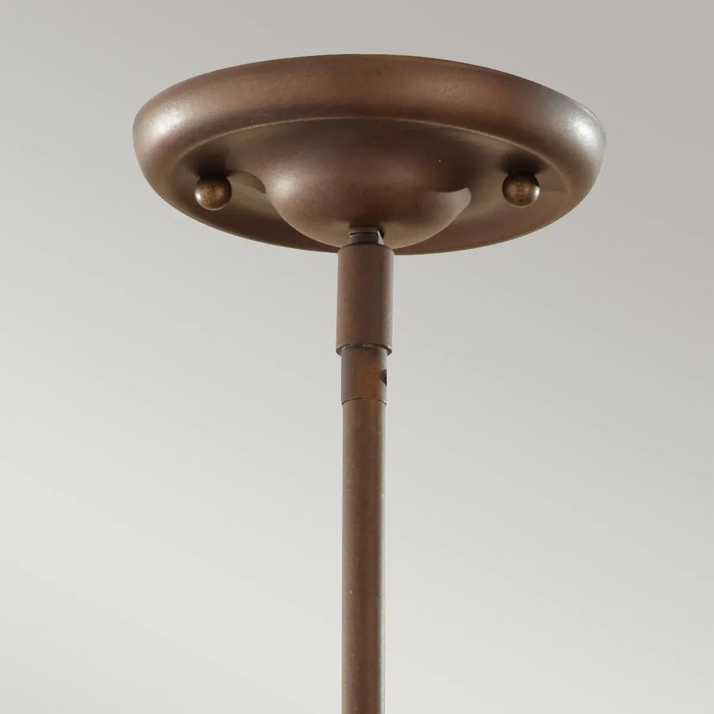 Retro lustr Elstead Urban Renewal 3xE27 Bronz