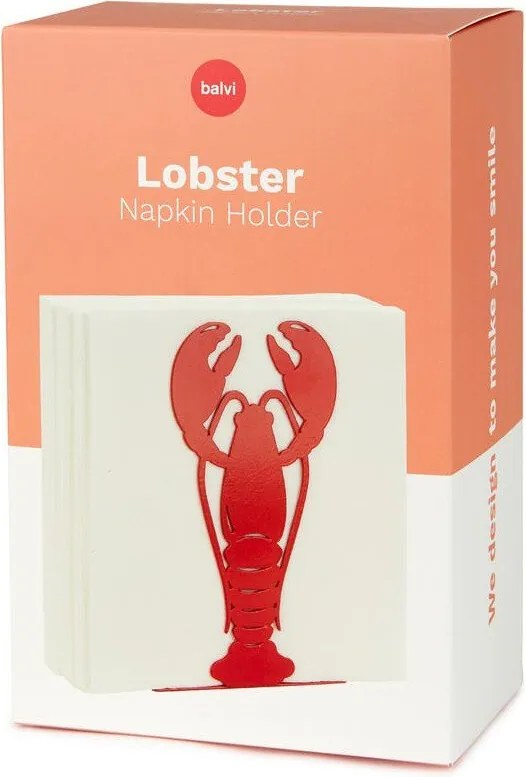 Kovový držák na ubrousky Lobster – Balvi
