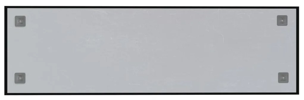 Nástěnná magnetická tabule černá 100 x 30 cm tvrzené sklo