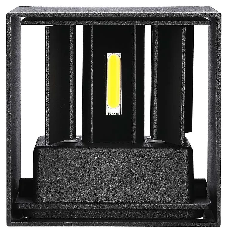 Černé fasádní LED svítidlo hranaté 5W IP65 - Teplá bílá - LED Solution ...