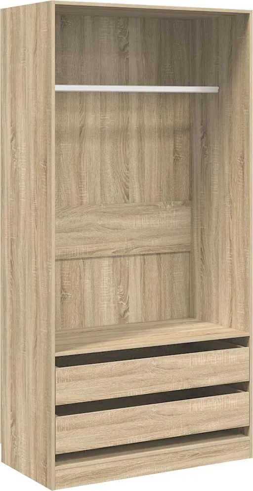 vidaXL Šatní skříň dub sonoma 100 x 50 x 200 cm kompozitní dřevo